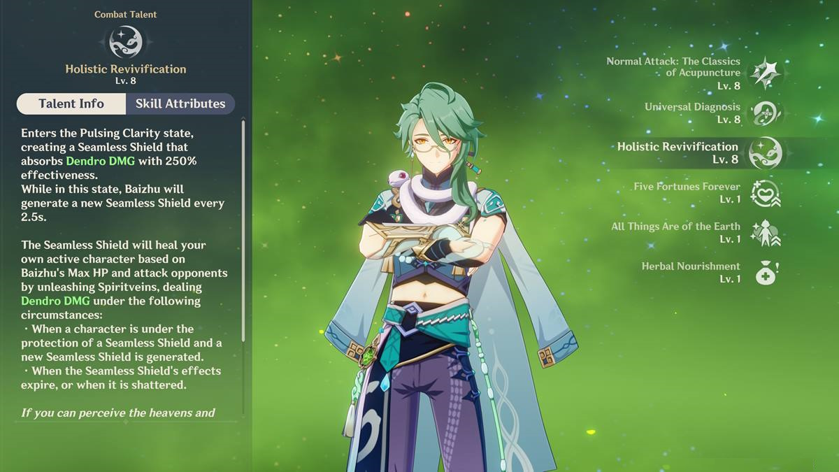 Genshin Impact: Baizhu Build and Talents Guide – GameSkinny