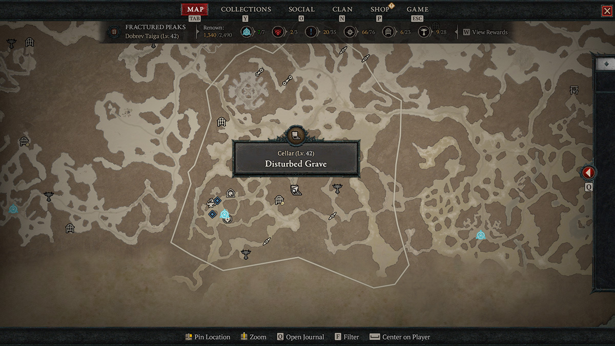 Diablo 4: All Fractured Peak Cellar Locations – GameSkinny
