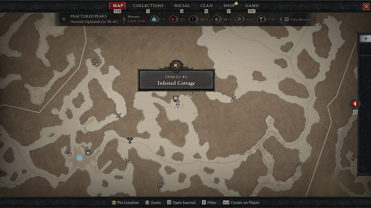 Diablo 4: All Fractured Peak Cellar Locations – GameSkinny