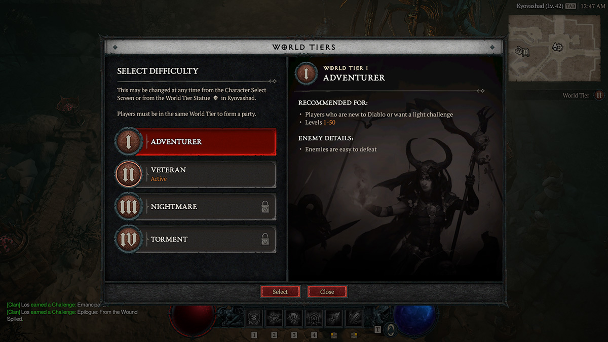 Diablo 4 World Tiers Explained: How to Change Difficulty – GameSkinny