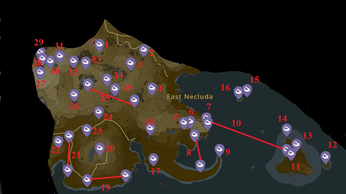 Zelda: Tears of the Kingdom – All East Necluda Seed Locations – GameSkinny