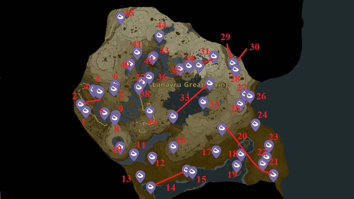 Zelda: Tears of the Kingdom – All Lanayru Great Spring Seed Locations ...