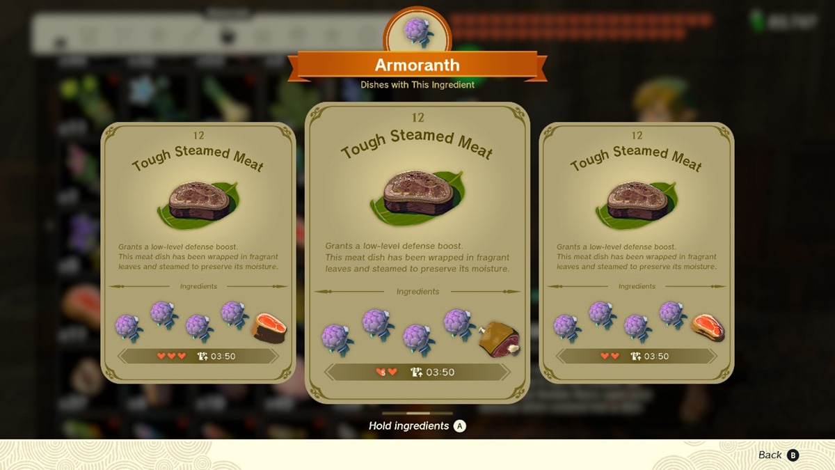 Zelda: Tears of the Kingdom (TotK) — Best Defense Recipes and ...