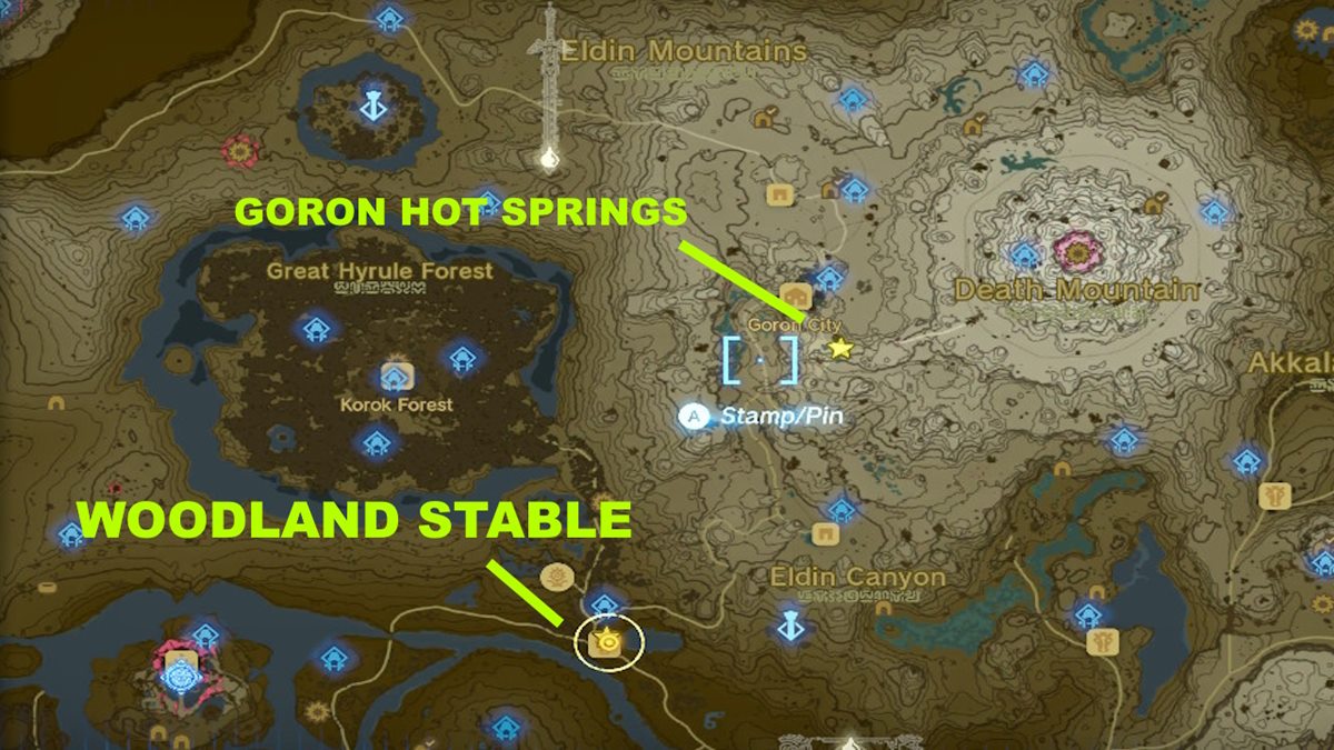 Zelda: Tears of the Kingdom (TotK) — Picture For Woodland Stable Guide ...