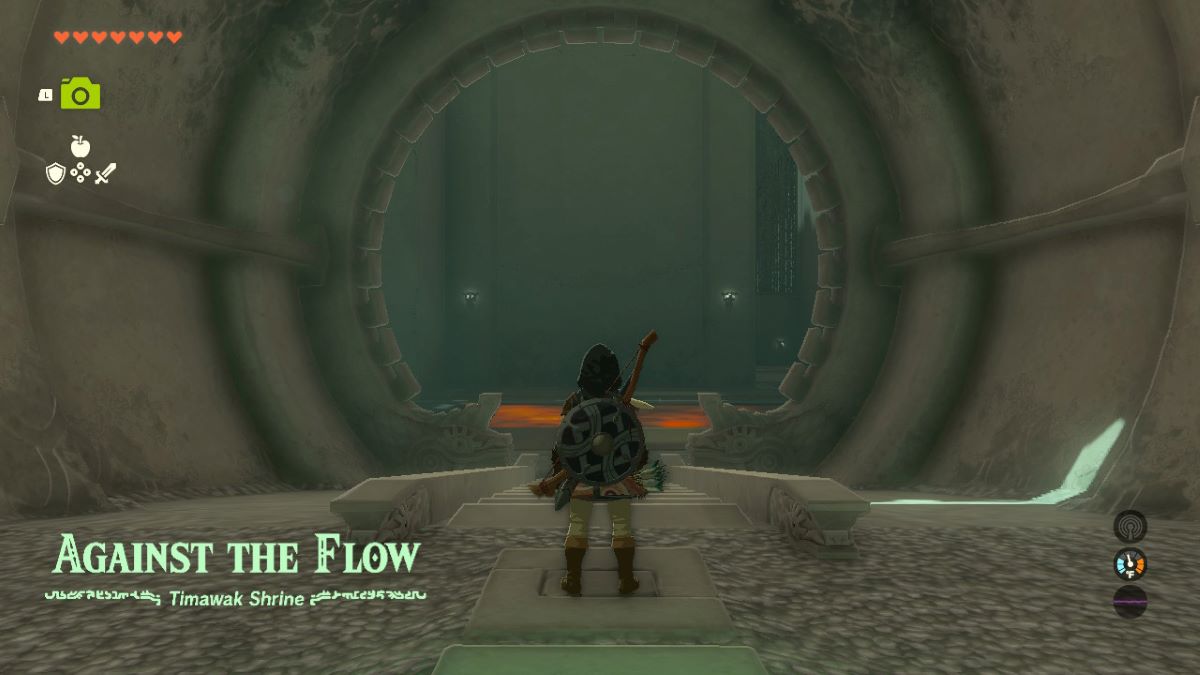 Zelda: Tears of the Kingdom (TotK) — Against the Flow Shrine Solution ...