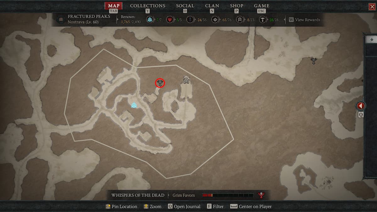 Diablo 4: All Fractured Peaks Altar of Lilith Locations – GameSkinny