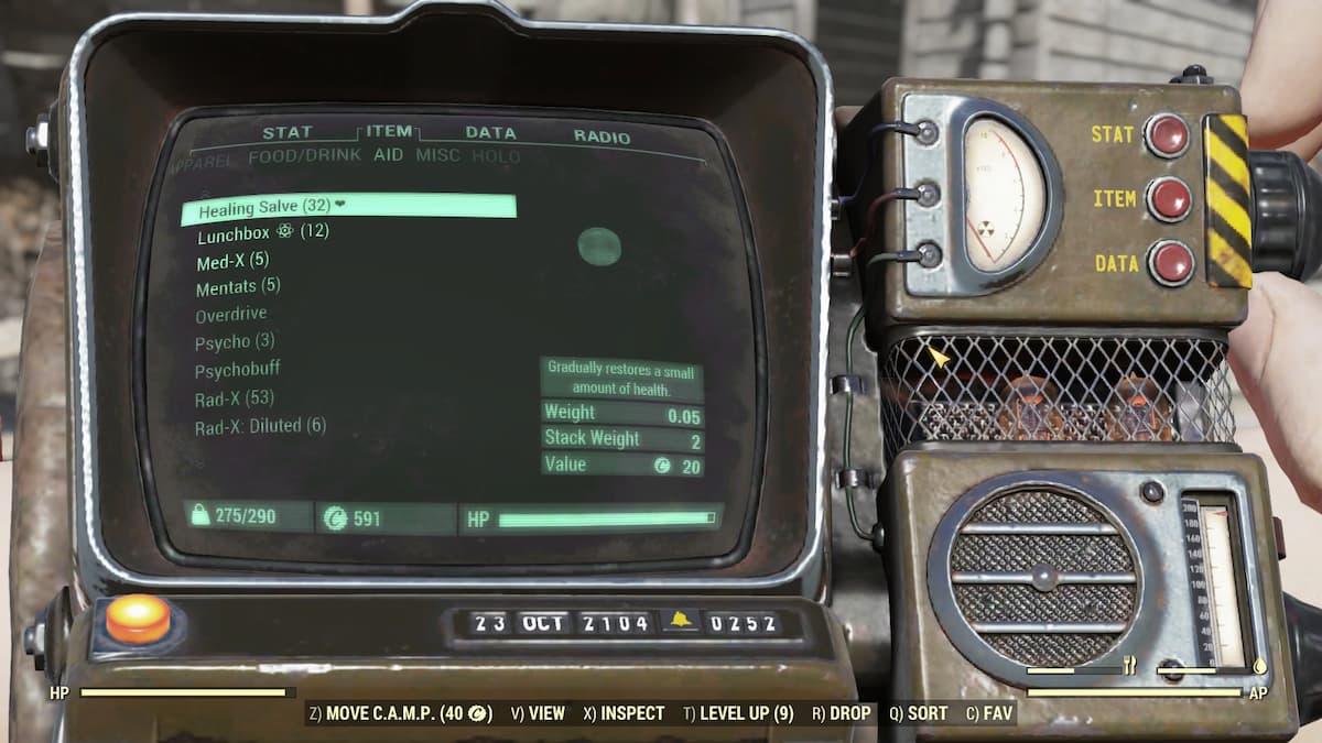 Fallout 76: How to Craft Healing Salve – GameSkinny