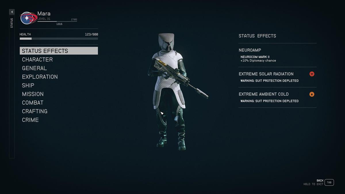 Starfield: How to Cure Status Effects – GameSkinny