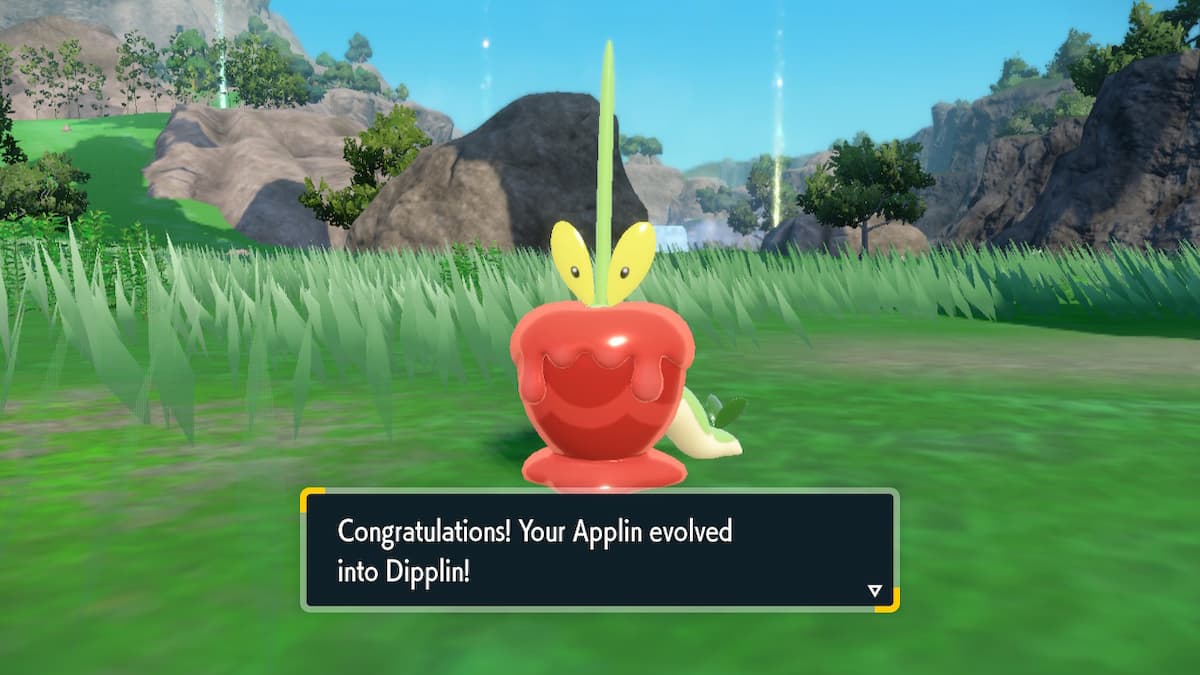 Pokemon Scarlet & Violet Teal Mask: How to Evolve Applin into Dipplin ...