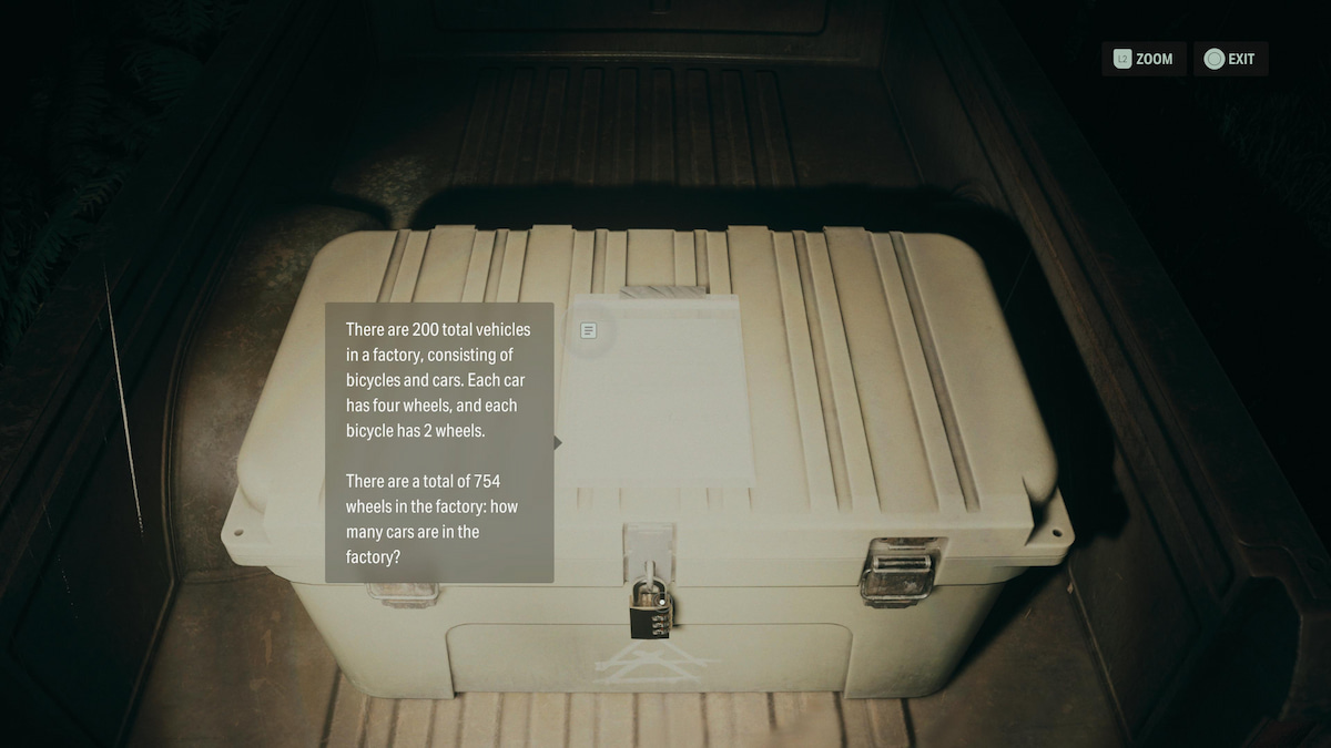 Alan Wake 2 Car Puzzle Solution: How to Get the Factory Wheels Stash – GameSkinny