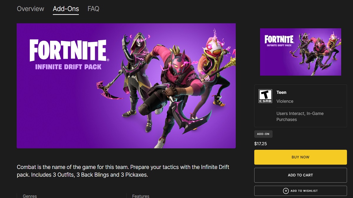 Fortnite: How to Get the Infinite Drift Pack – GameSkinny