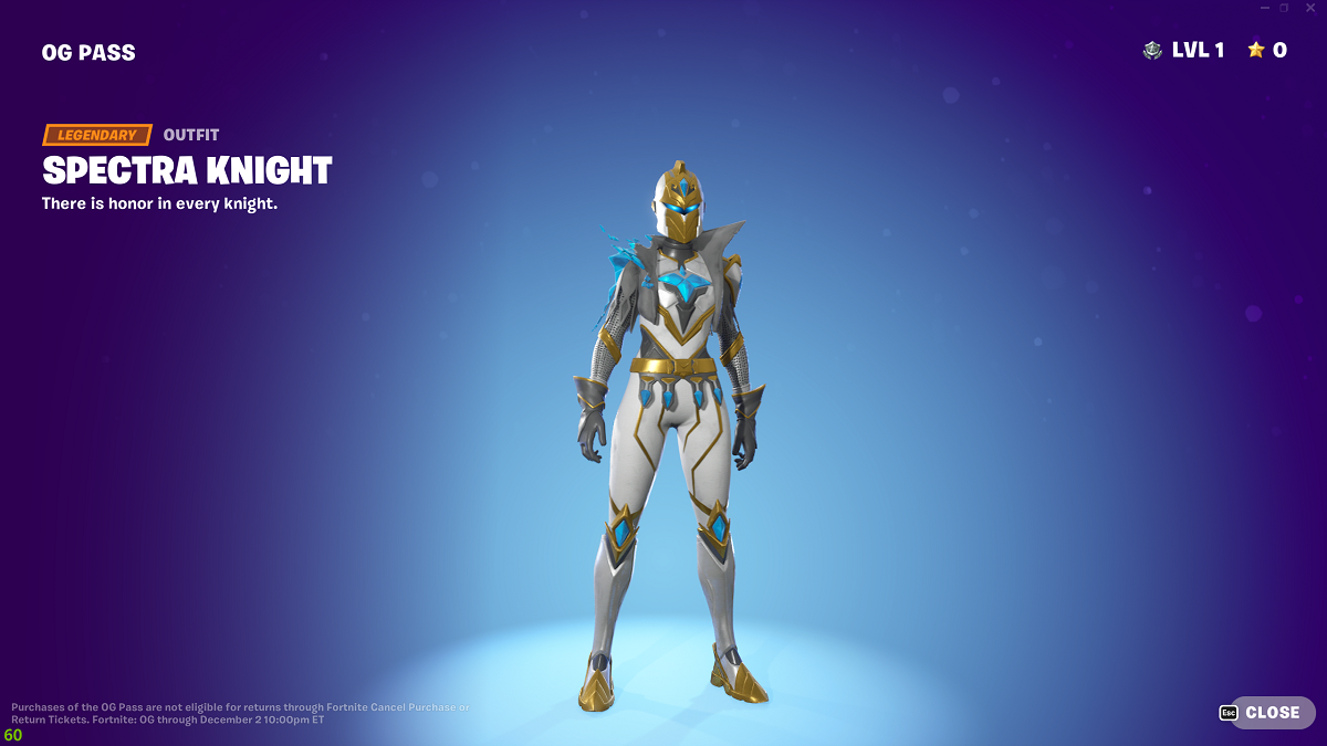 All Fortnite OG Battle Pass Skins, Items, and Rewards Listed – GameSkinny