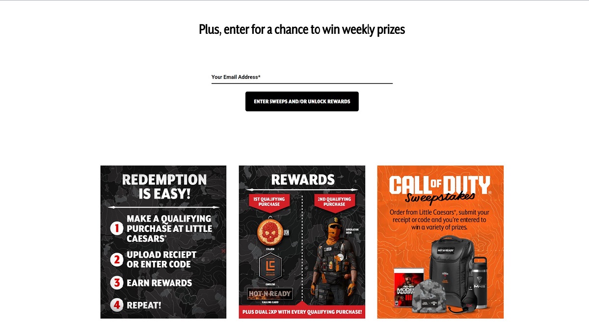 How to Get Little Caesars CoD MW3 Skin, Emblem, and Rewards – GameSkinny