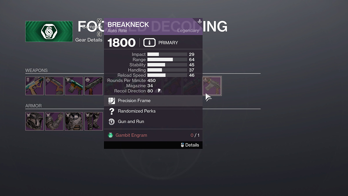 Destiny 2: How to Get the Breakneck Auto Rifle and Best God Rolls ...