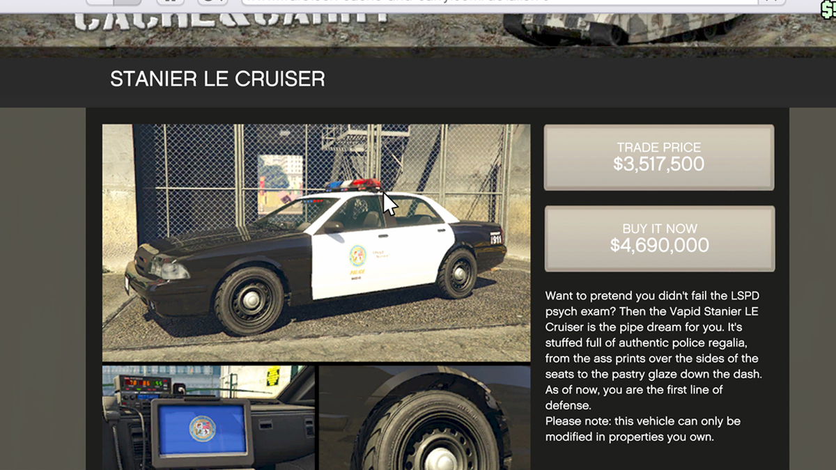 How to Get a Police Car in GTA 5 Online – GameSkinny