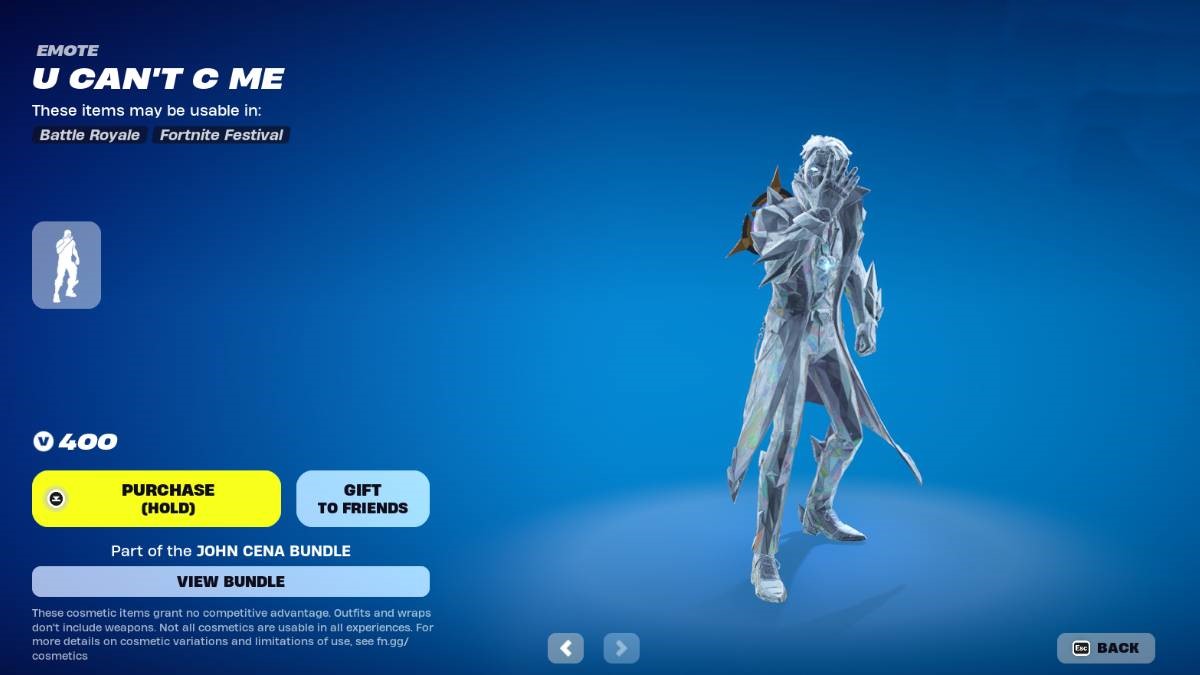 Fortnite John Cena Guide: How to Get the WWE Skin, Emotes, & Cosmetics ...