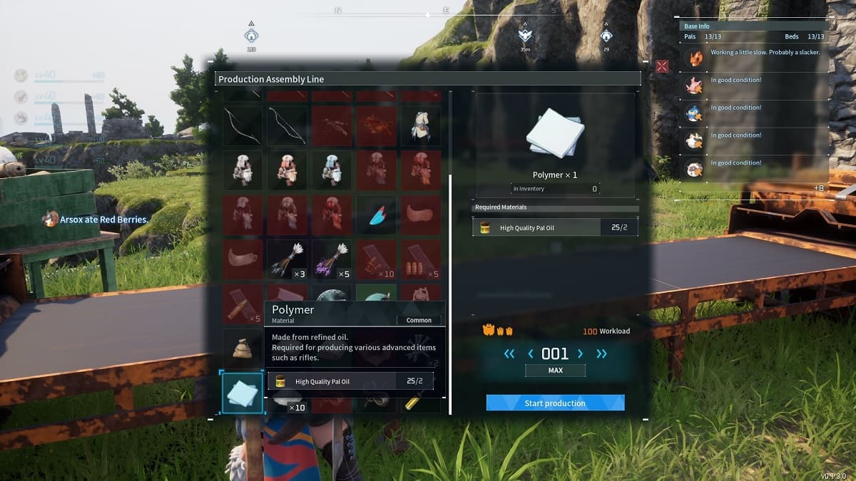 How to Make and Use Polymer in Palworld – GameSkinny