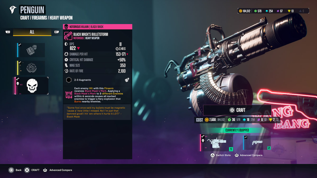 How to Craft Legendary and Notorious Gear in Suicide Squad Kill the ...