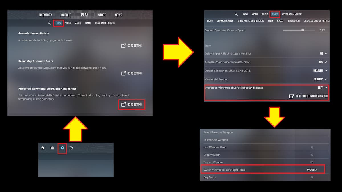 How to Switch Weapons into Left Hand in CS2 – GameSkinny