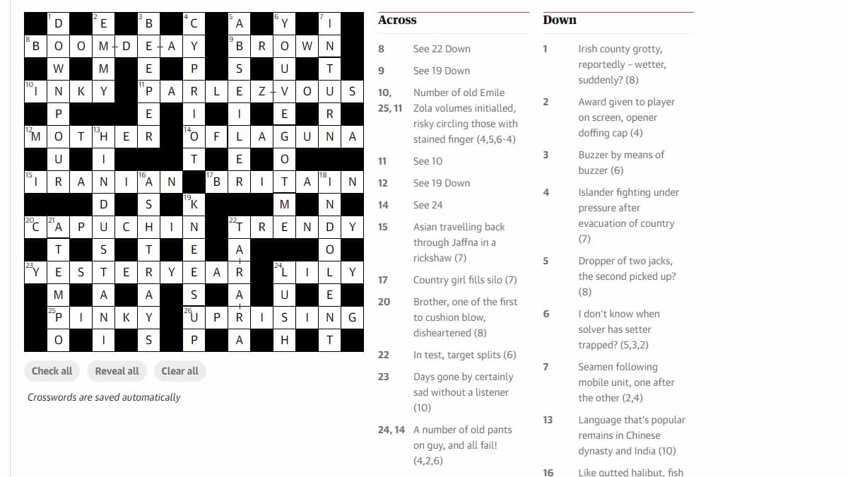 Easy Crossword Puzzle Games for Adults – GameSkinny