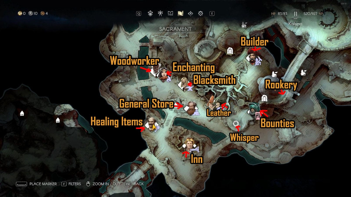 All Vendors in No Rest for the Wicked – GameSkinny