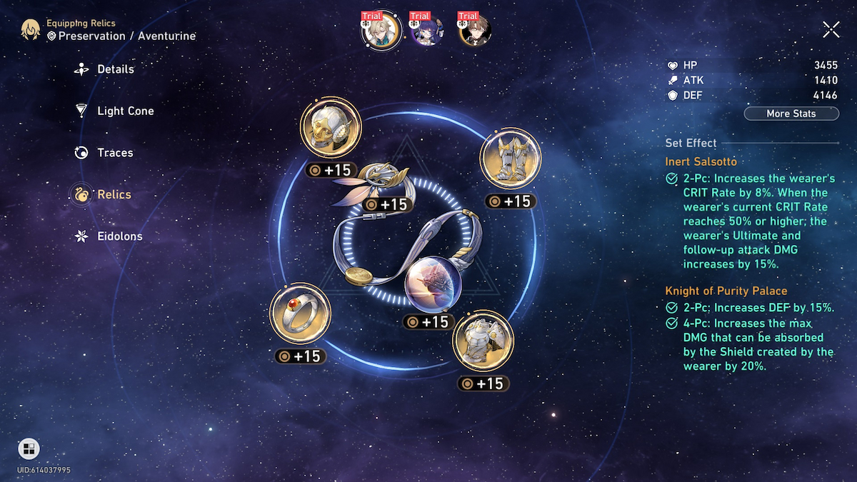 Honkai: Star Rail — The Best Aventurine Build – GameSkinny