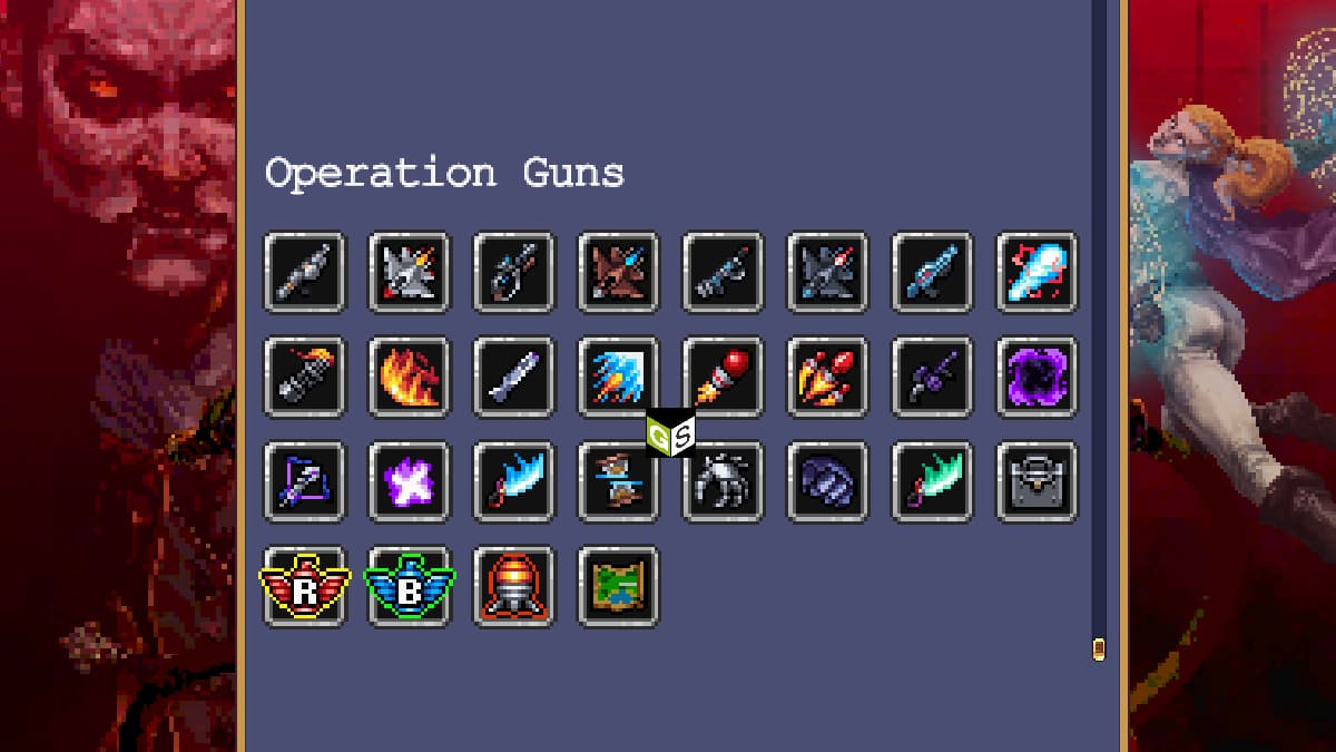 All Collection Items in Vampire Survivors Operation Guns DLC – GameSkinny