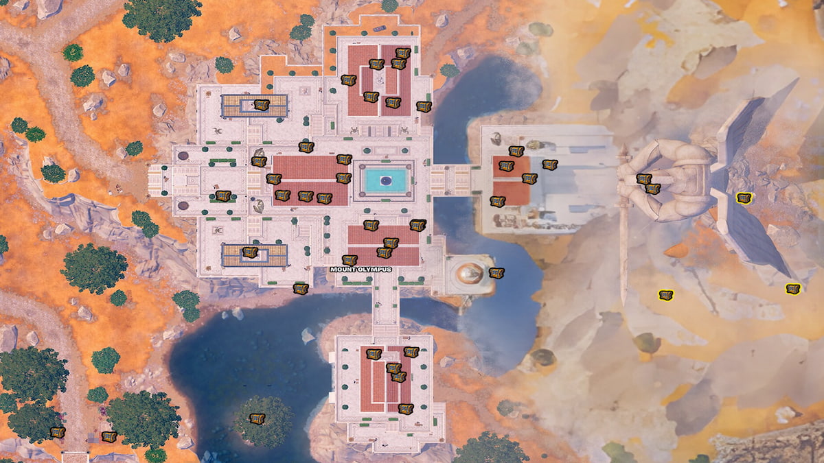 All Olympus Chests Locations in Fortnite – GameSkinny