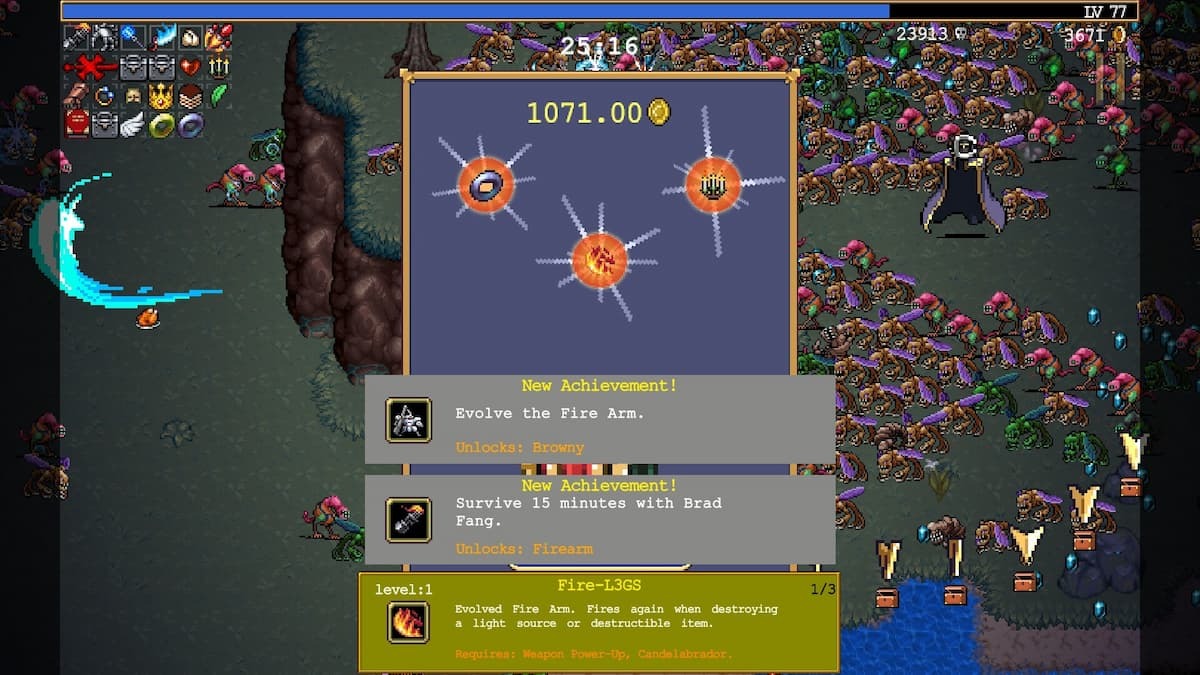 How to Unlock and Evolve the Fire Arm in Vampire Survivors – GameSkinny