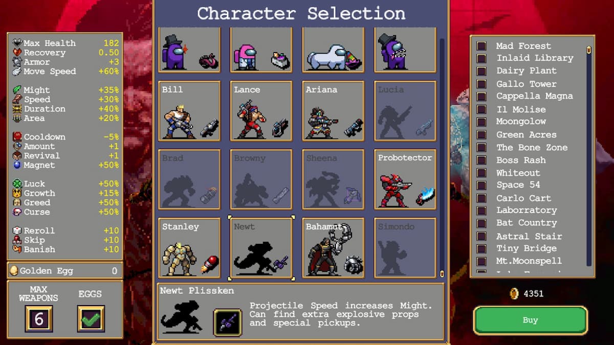 How to Unlock Newt Plissken in Vampire Survivors Operation Guns DLC ...