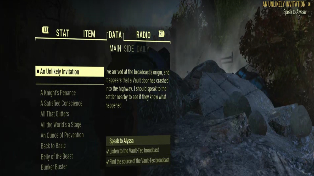 How to Fix the Speak to Alyssa Fallout 76 Bug – GameSkinny