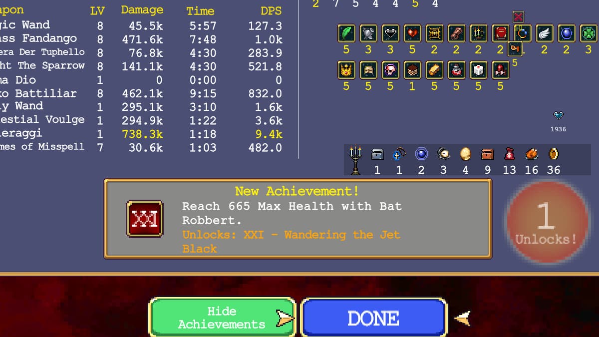 How to Reach 665 Max Health With Bat Robbert in Vampire Survivors – GameSkinny