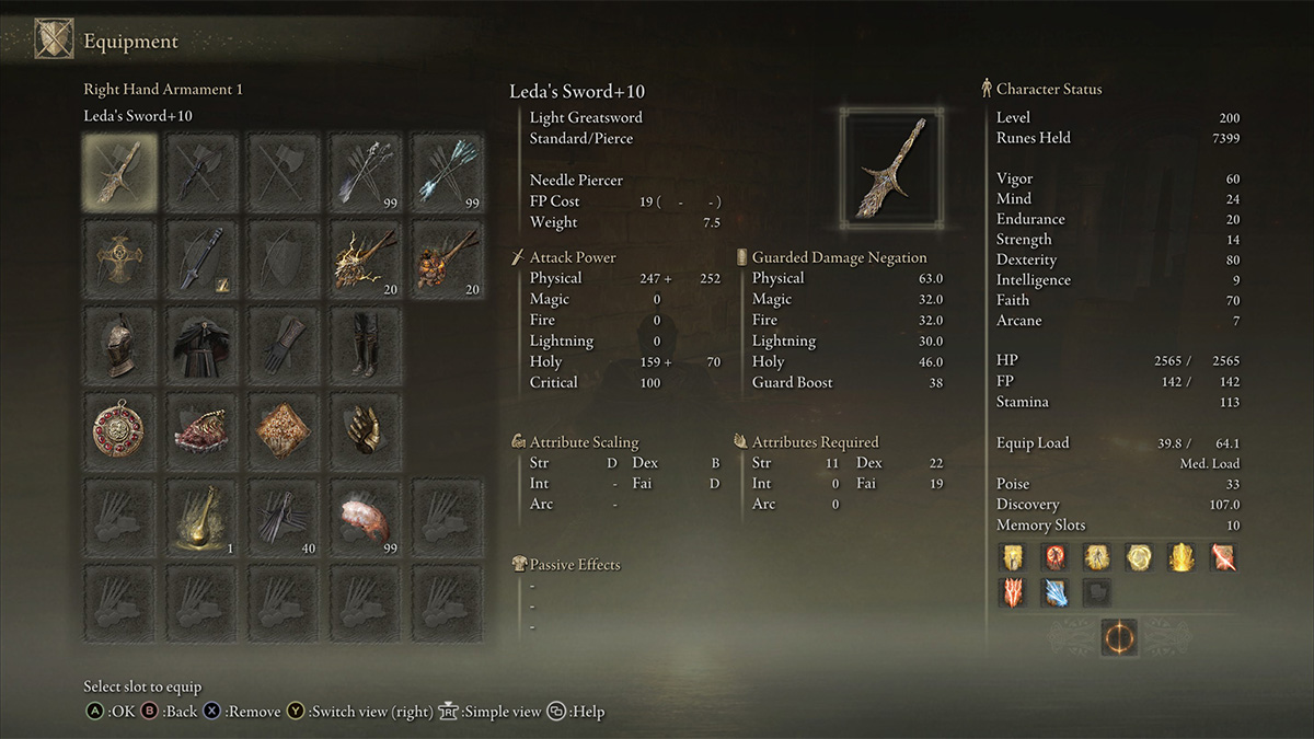 Best Leda’s Sword Builds in Elden Ring Shadow of the Erdtree – GameSkinny