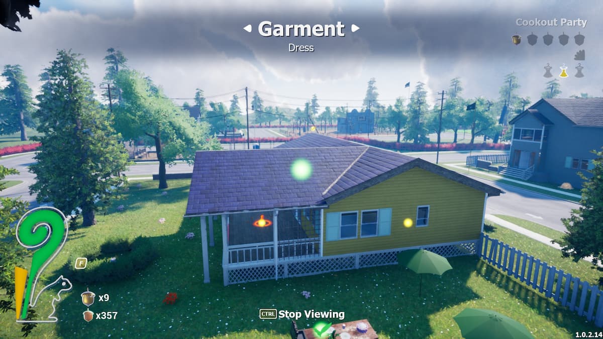 Where to Find Golden Acorns and Garments in the Cookout Party in ...