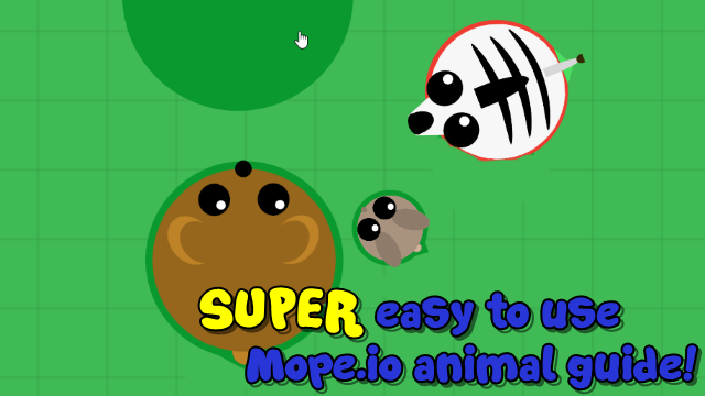 Mope.io super easy to use LAND animal reference guide - GameSkinny