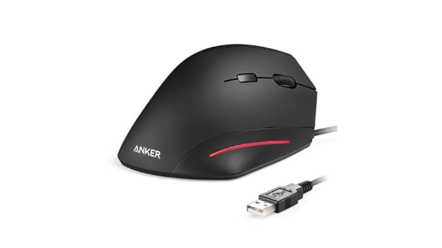 Deal: Anker Ergonomic USB Wired Vertical Mouse with Adjustable DPI ...