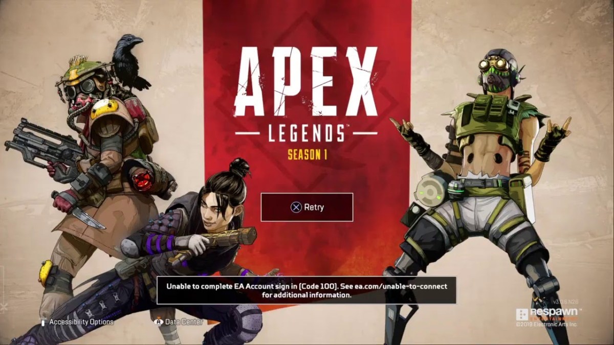 Apex Legends Error Code 100 Potential Fix – GameSkinny