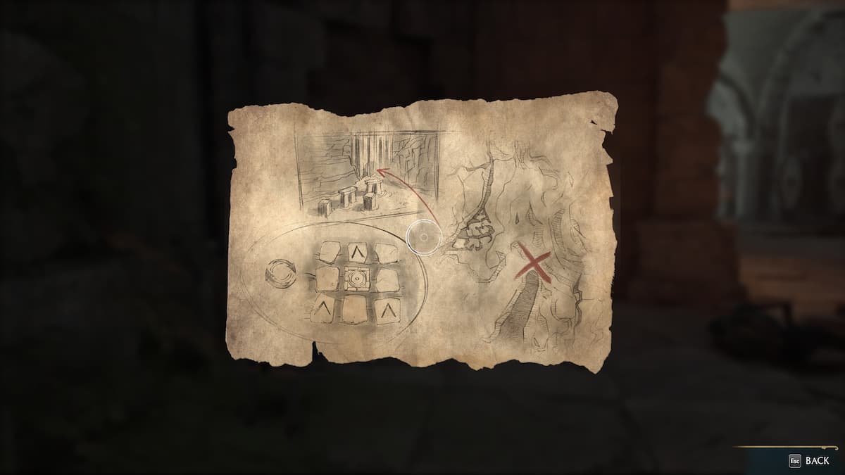 Hogwarts Legacy: Cursed Tomb Treasure Map Solution - GameSkinny